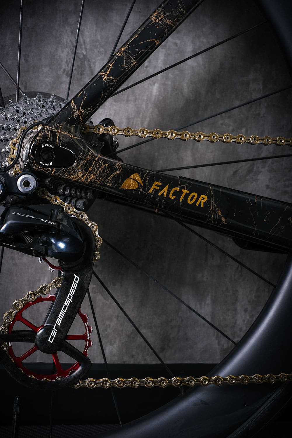 Factor ONE Custom Gold & Carbon | Vires Velo