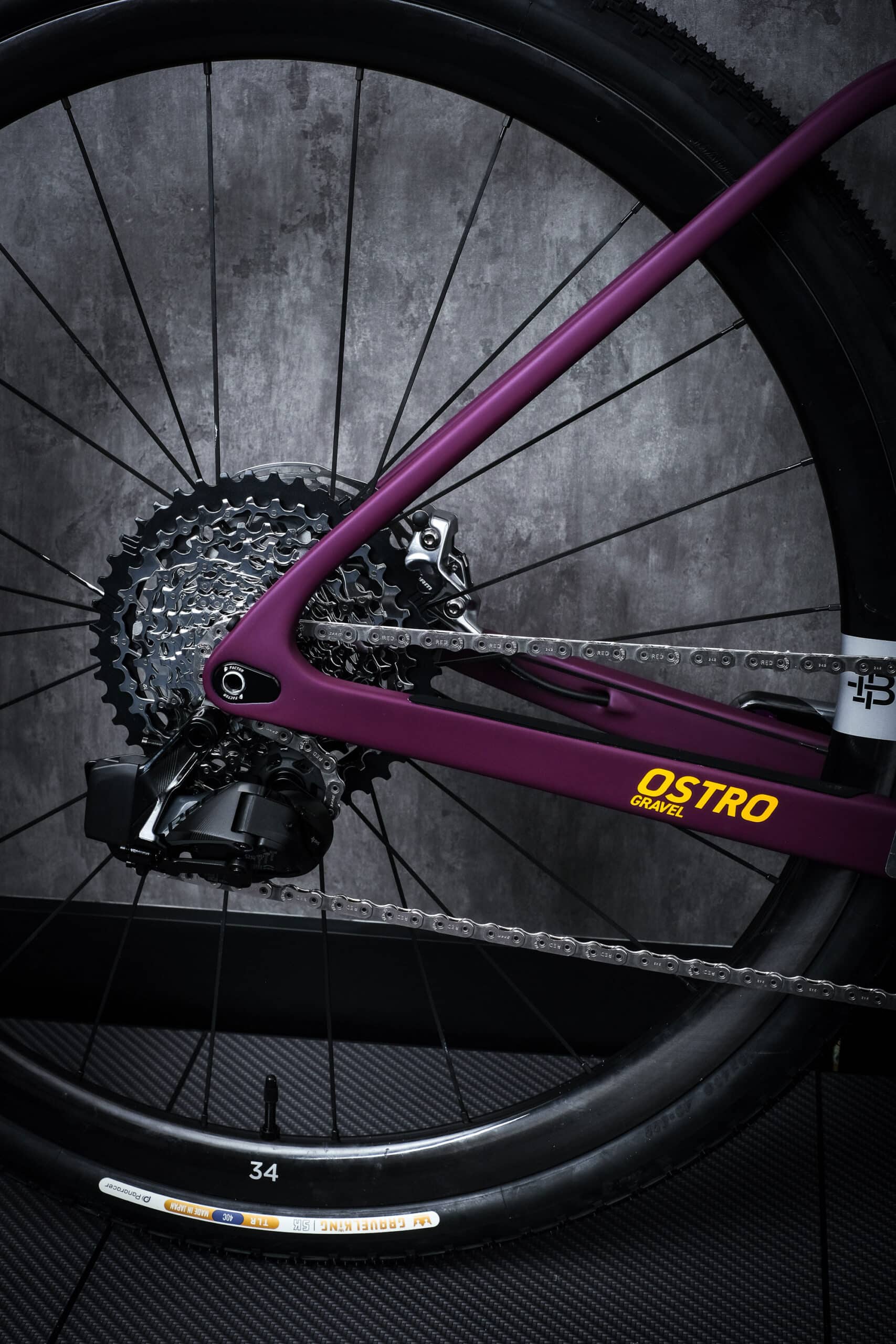 Factor OSTRO Gravel Prisma Studio - Grape & TDF Yellow | Vires Velo
